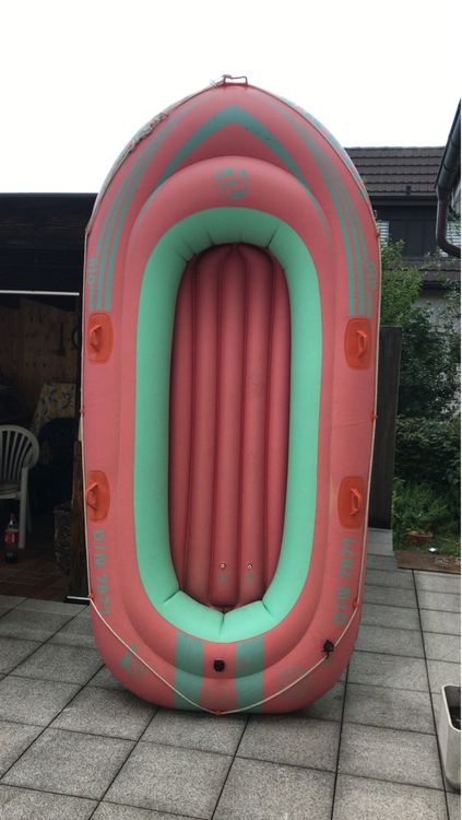 Grosses Gummiboot mit Holzpadel | Kaufen auf Ricardo