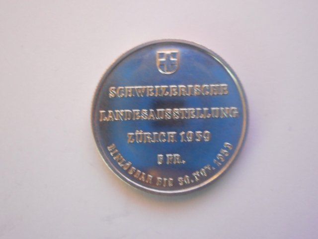 5 Fr. 1939 Gedenkmünze silber Landesausstellung Zürich unz (Neu (gemäss Beschreibung)) in ...