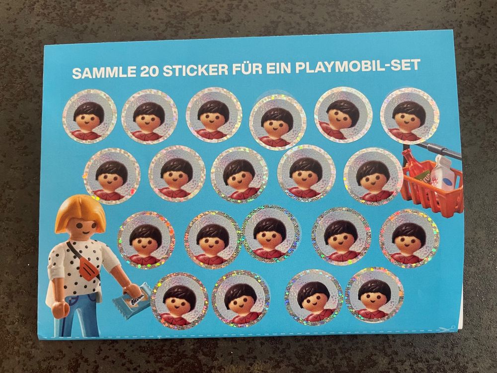 Migros Playmobil Mania (1 volle Karte - 20 Sticker) (Neu (gemäss Beschreibung)) in Thun für CHF ...