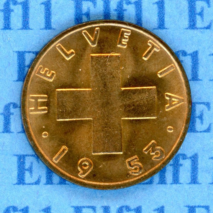 CHF___0.01 1953 stgl 1 Rappen (Neu (gemäss Beschreibung)) in Widnau für CHF 40 – mit Lieferung ...