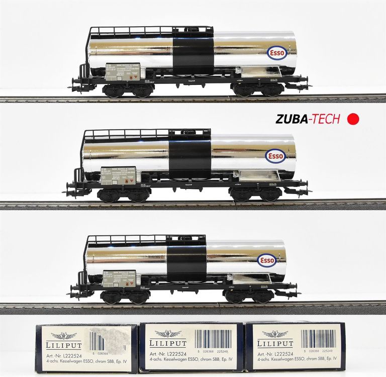 3x Liliput L222524 Kesselwagen SBB H0 GS (Gebraucht) in St. Gallen für CHF 52.5 – mit Lieferung ...