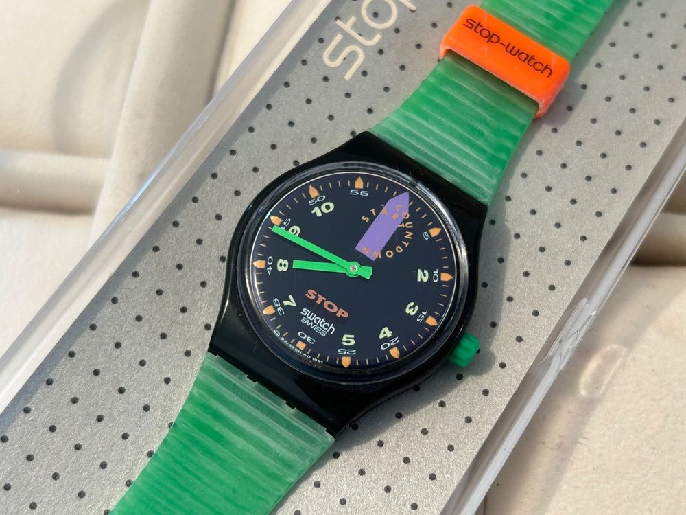 Swatch Stop Watch SSB100 JESS RUSH fonctionne 1992 (Gebraucht) in ...