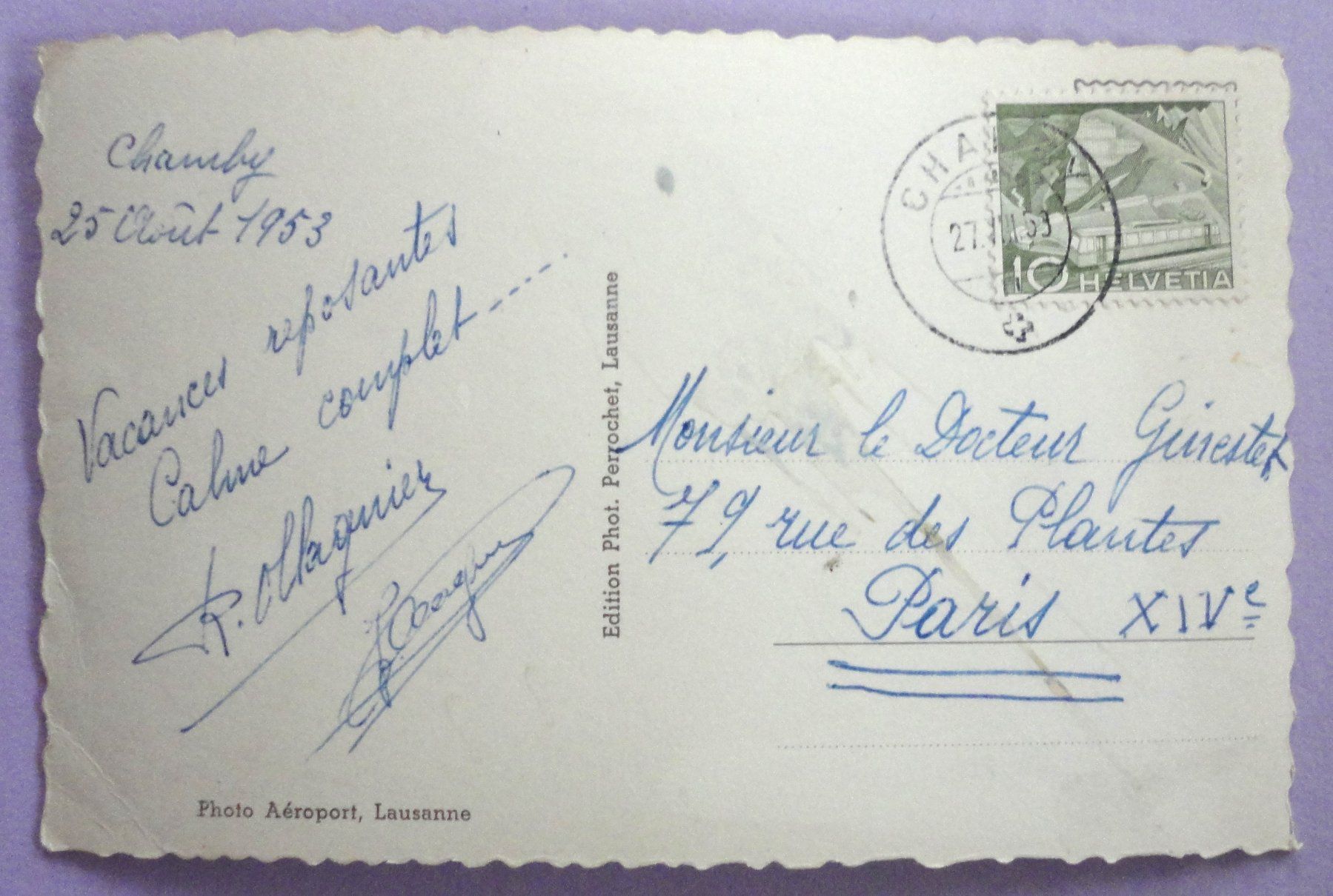 Chamby s/Montreux, vu d' avion (Défectueux) à Fétigny pour CHF 1 – avec ...