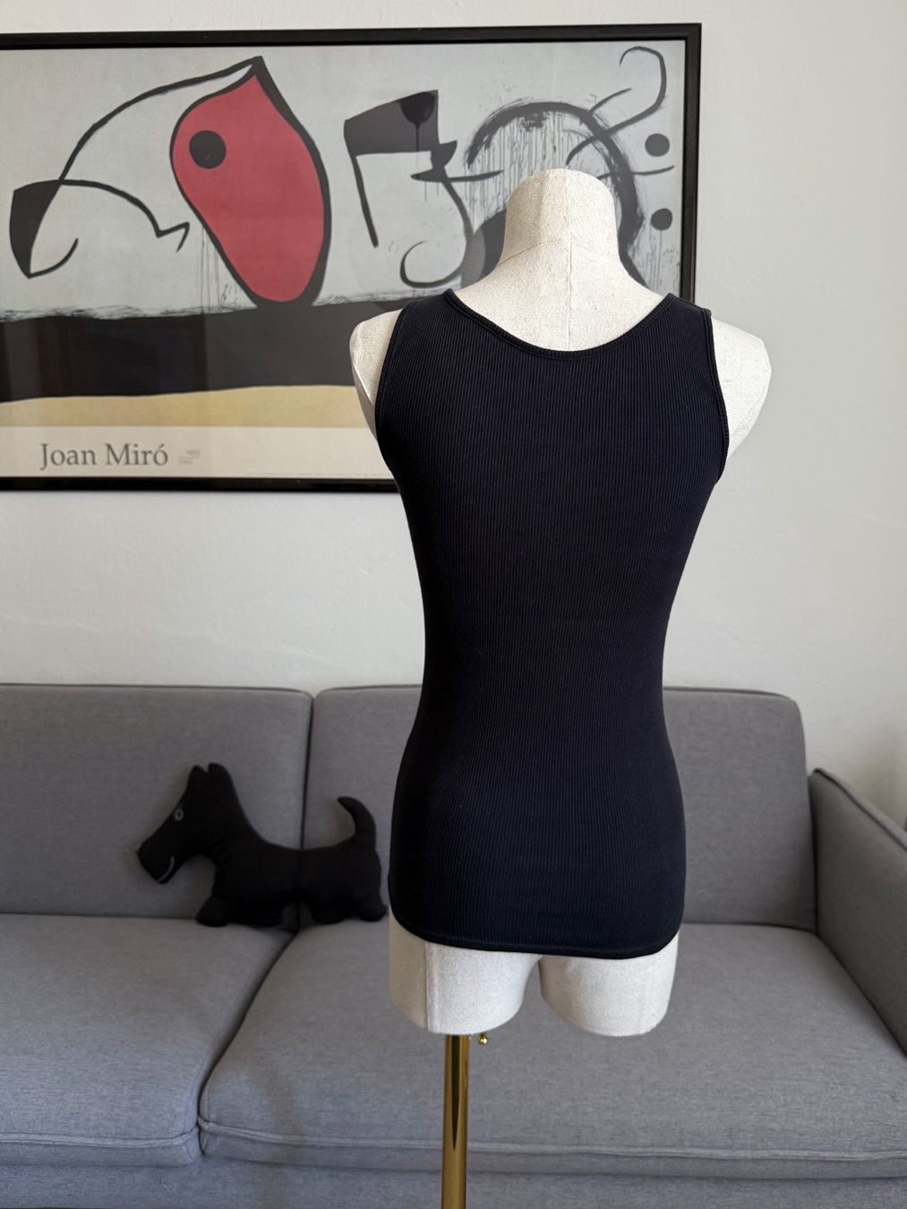 Muji - Canottiera a costine in cotone, XXS-XS, Nero (Usato) a Bioggio ...