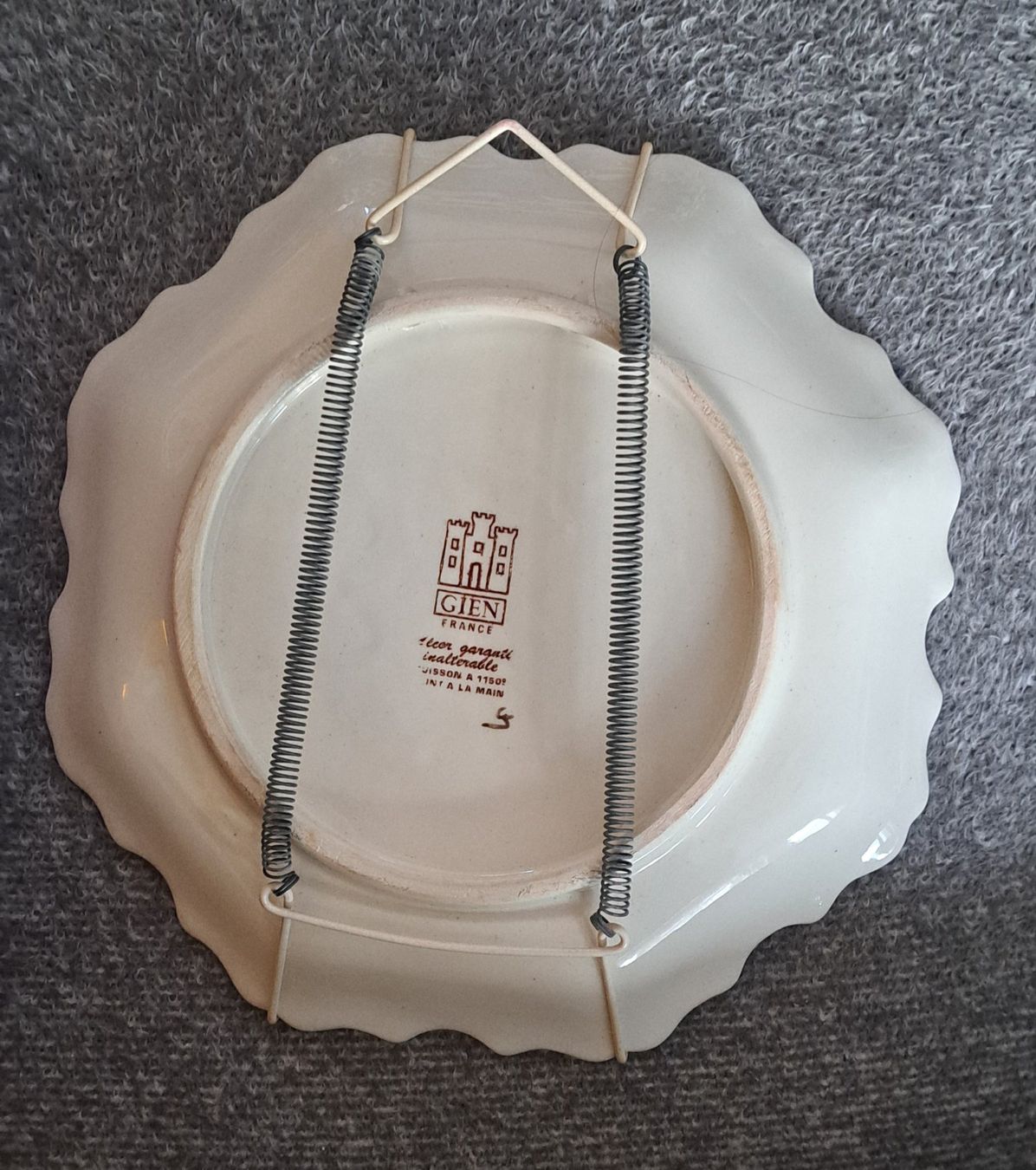 Gien France Sammelteller Teller "Paon" (= Pfau) Porzellan Ha (Gebraucht ...