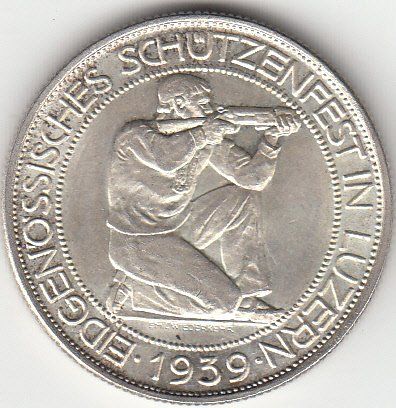 5 Franken - Eidgenössisches Schützenfest in Luzern 1939 | Kaufen auf Ricardo