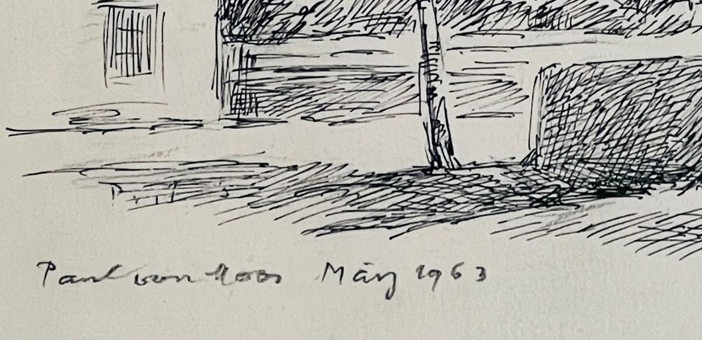 Alte Tuschzeichnung Unleserlich Handsigniert Datiert | Kaufen auf Ricardo