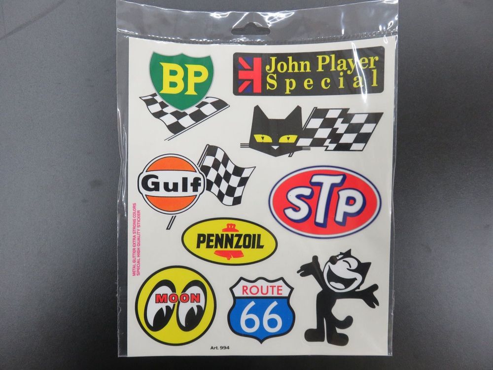 BP JPS STP Gulf Vintage Sticker Bogen | Kaufen auf Ricardo