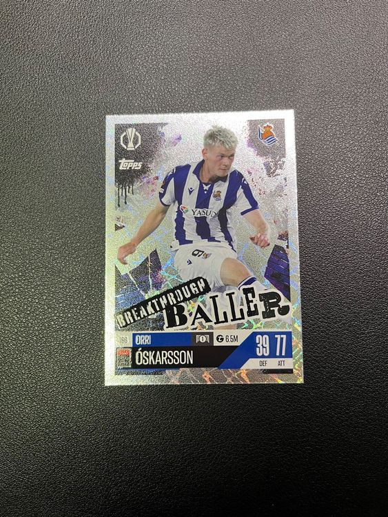 Topps Match Attax 2024/25 Orri Oskarsson 196 (Neu (gemäss Beschreibung ...