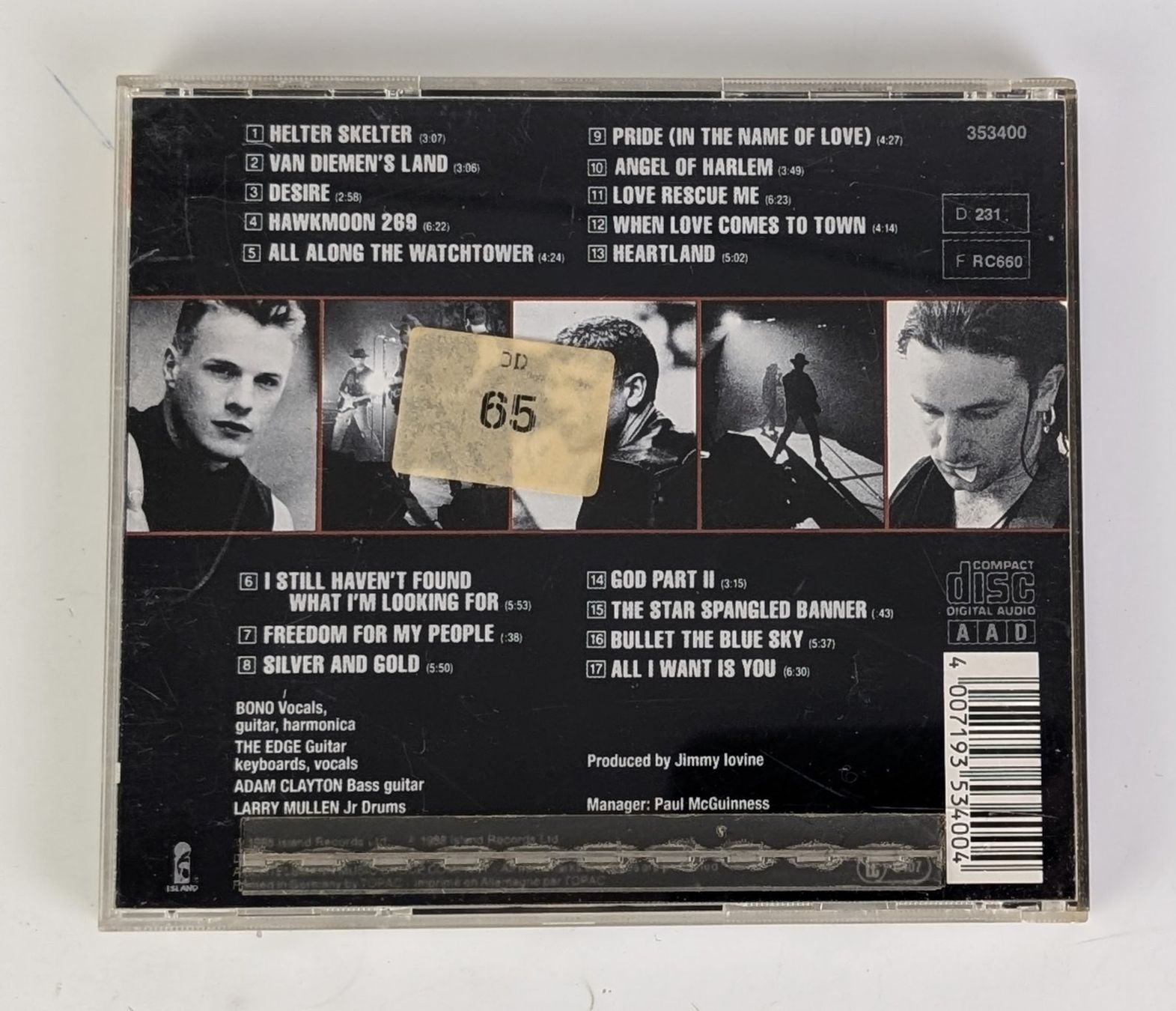 U2 - Rattle and Hum CD - Rock Klassiker - Top (Gebraucht) in Zürich für ...