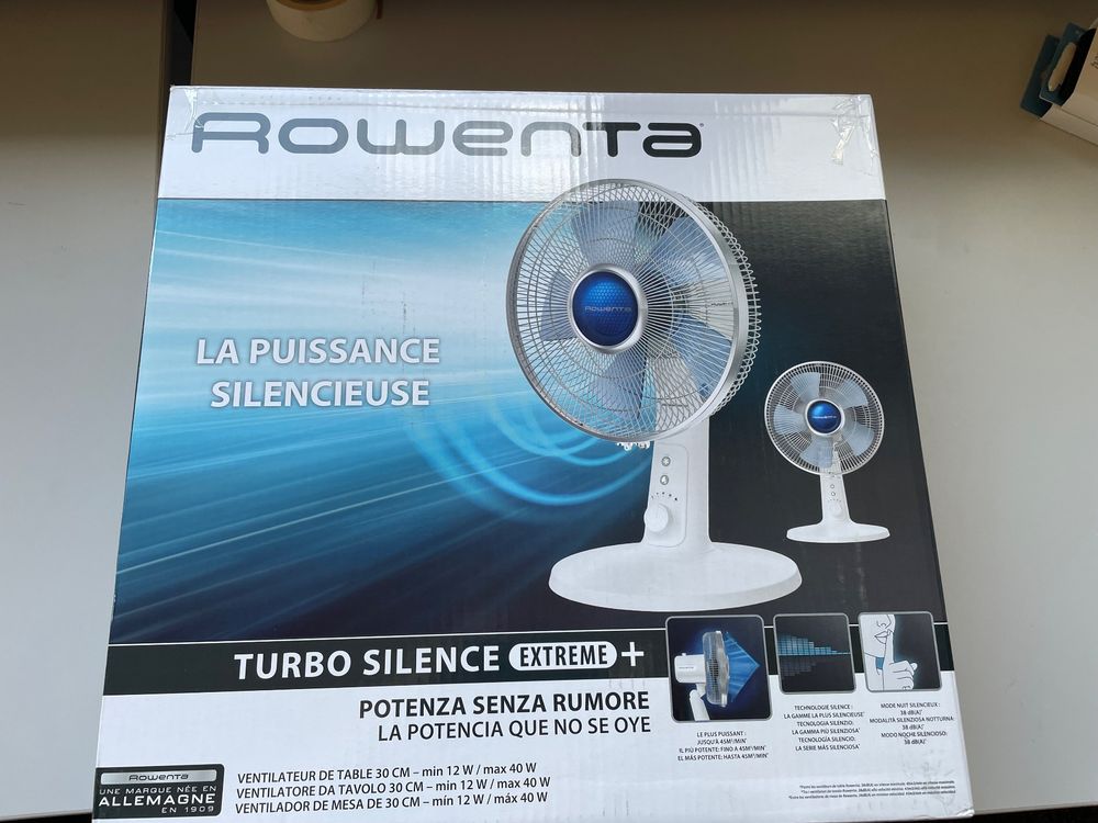 ROWENTA VU2730F0 Tischventilator (Weiss) (Neu (gemäss Beschreibung)) in ...