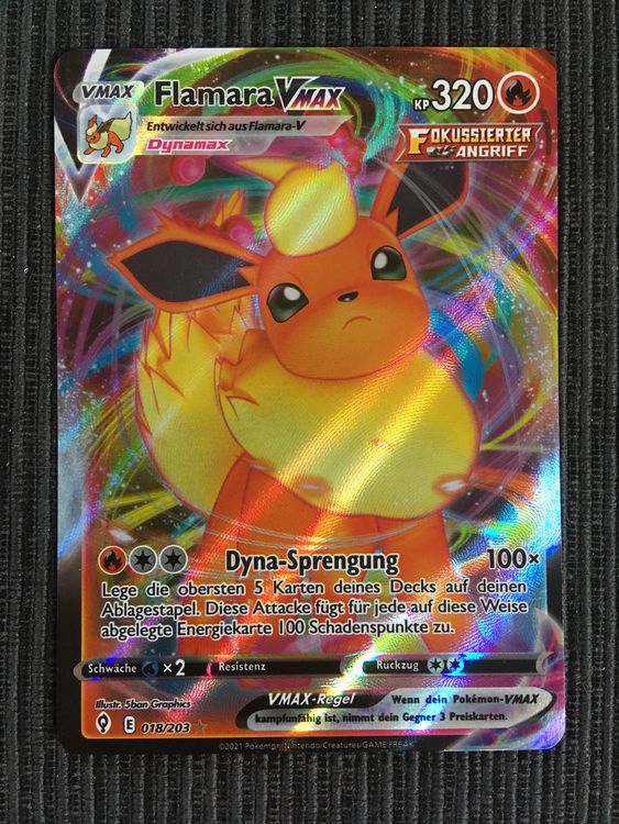 Pokemon Flamara Vmax Drachenwandel (Neu (gemäss Beschreibung)) in Wabern für CHF 11 – mit ...