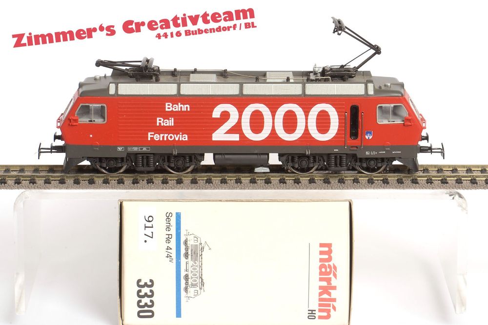 Märklin Re 4/4 IV, Bahn 2000, H0, WS, OVP, 3330 (Gebraucht) in Bubendorf für CHF 69.95 – mit ...