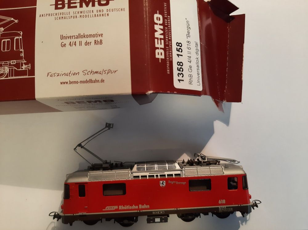 Bemo H0m 1358 158 Ge 4/4 II 618 Bergün Digital (Gebraucht) in Thun für ...