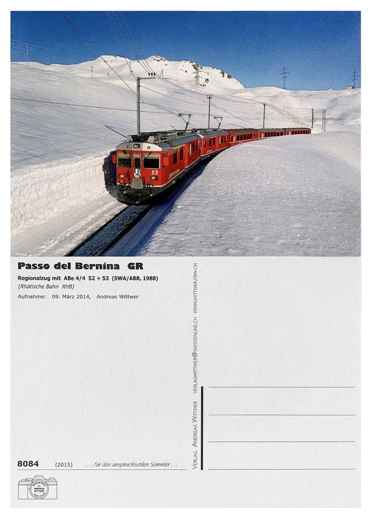 Bernina Pontresina Poschiavo Bahn RhB ABe 4/4 III 52 + 53 (Neu (gemäss Beschreibung)) in Bern ...