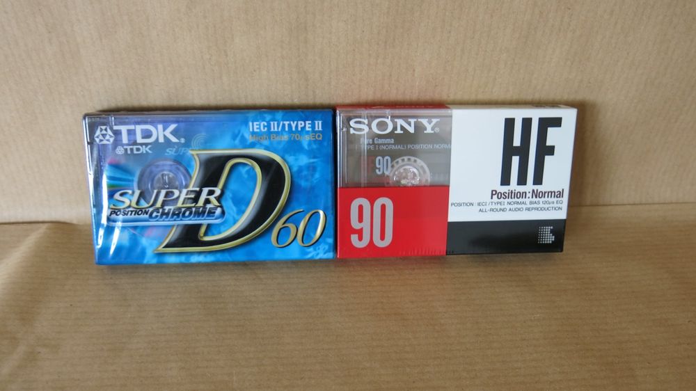 2 K7 Audio Leer Sony HF90 TDK D60 Super Chrome vintage | Kaufen auf Ricardo