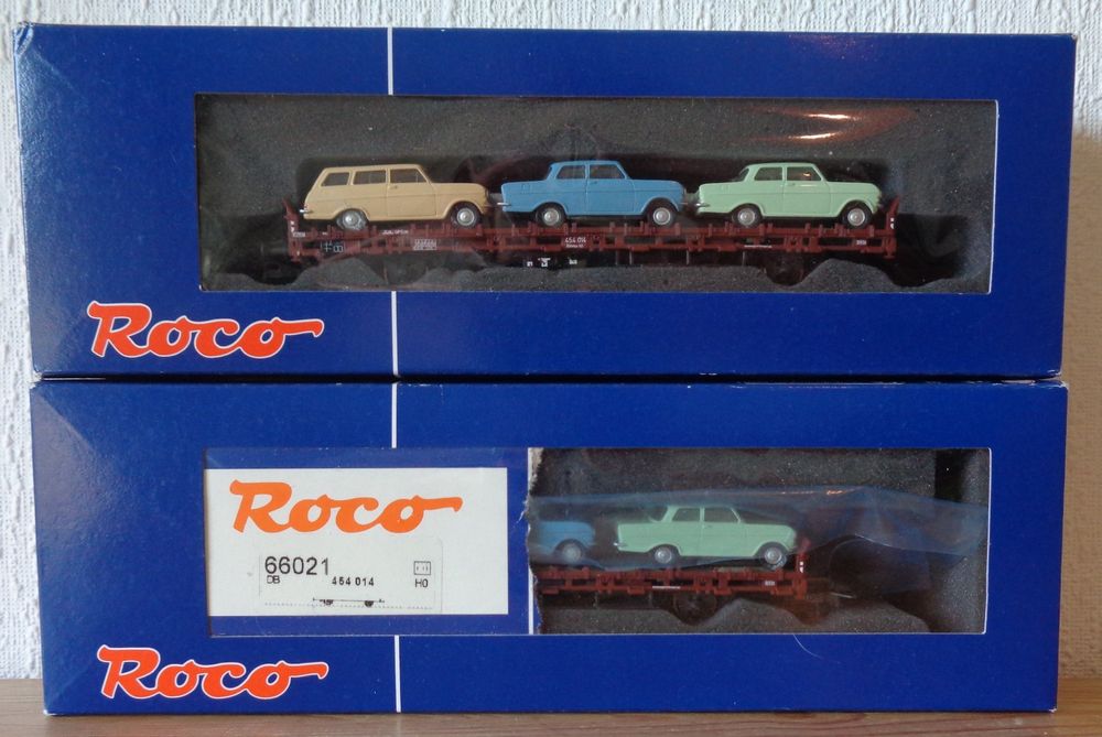 Roco 66021, Wagen-Set: Autotransport 2-tlg. Spur H0 (Neu (gemäss ...