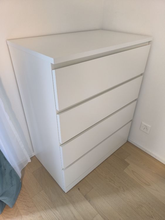 MALM Kommode mit 4 Schubladen WEISS (Gebraucht) in St. Gallen für CHF 50 – nur Abholung auf ...