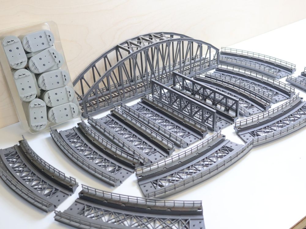 Märklin grosses Brücke & Pfeiler Set - 7263/7262/7267/7268 (Gebraucht ...