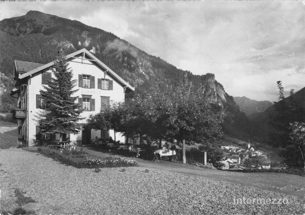Filisur GR // 1949 Hotel Bahnhof Bahn Rhätische Bahn (Gebraucht) in ...