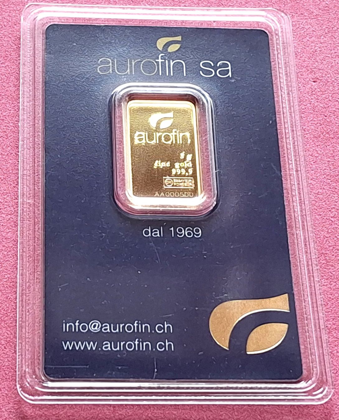 AUROFIN SA CHIASSO - 5 GRAMM - N° 500 - OVP (Gebraucht) in Boniswil für ...