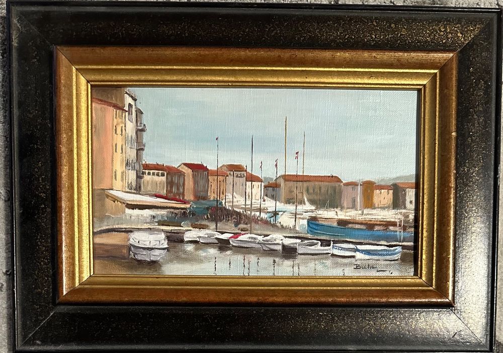 Bote Ansicht Gemälde Unl.Sig | Kaufen auf Ricardo