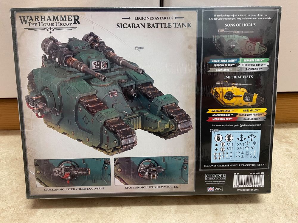 WARHAMMER THE HORUS HERESY - SICARAN BATTLE TANK (Neu und ...