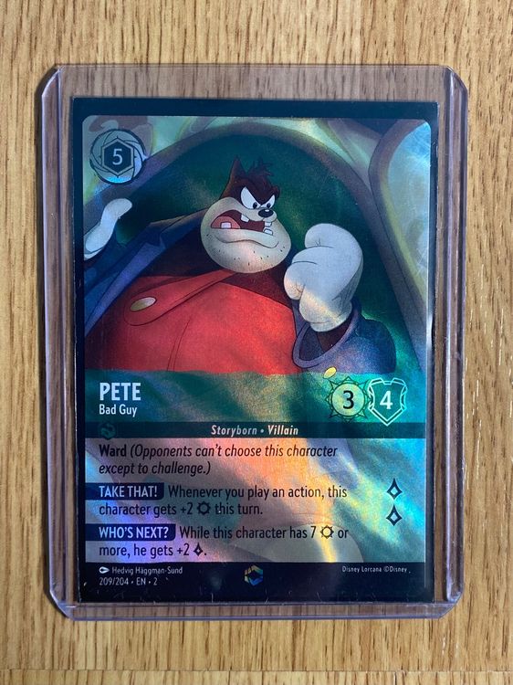 Pete Bad Guy Enchanted EN Disney Lorcana 209/204 (Neu (gemäss ...