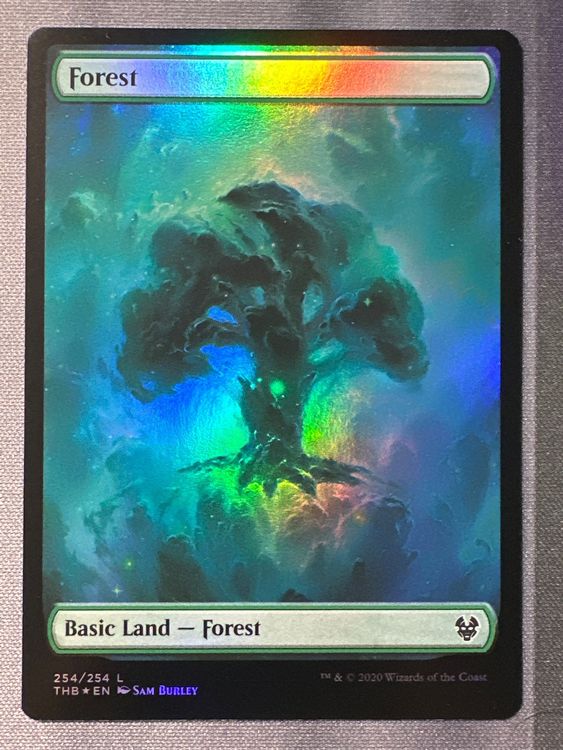 Full Art Basic Land Forest FOIL Theros beyond Death (Neu (gemäss ...