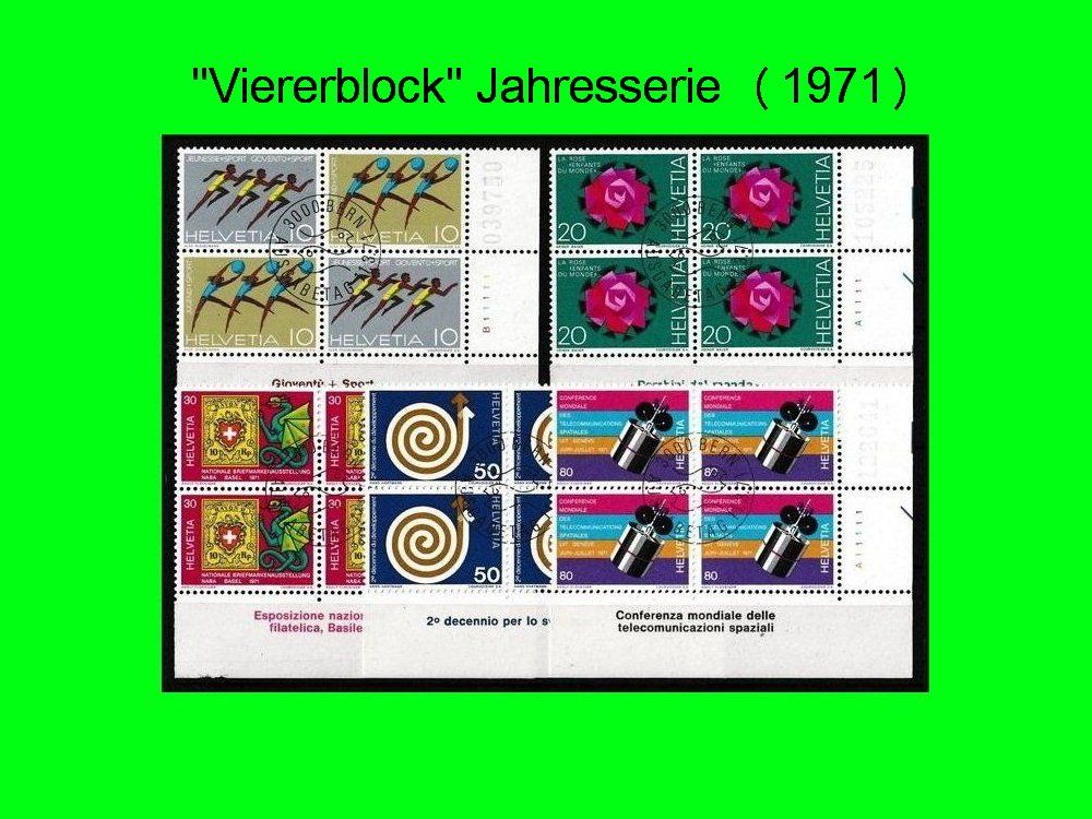 Viererblock "Jahres-Ausgabe 1971" | Kaufen auf Ricardo