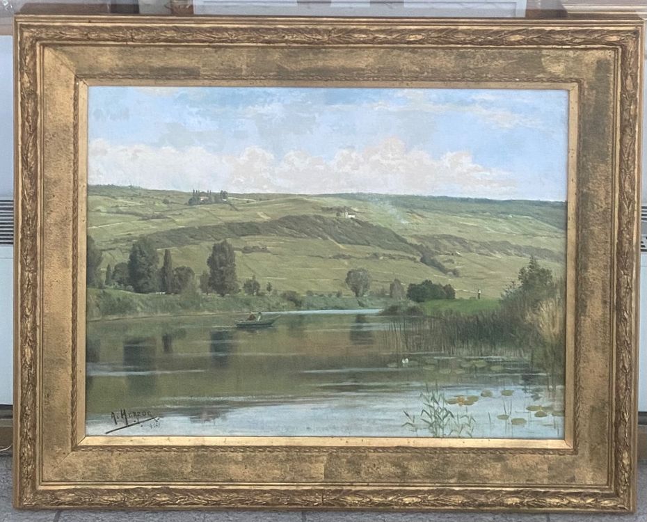 Arthur Charles Henri HERZOG (1862-1913) Große Landschaft Gem (Gebraucht) in Root für CHF 409 ...