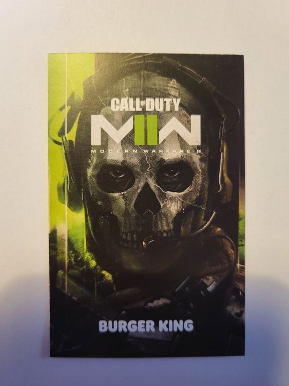 MW2 Burger King Operator Skin 2XP Token | Comprare su Ricardo