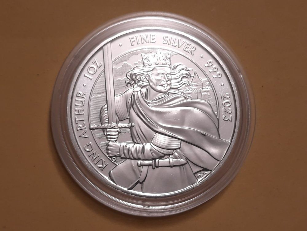 Grossbritannien 1 OZ Silber "King Arthur" 2023 999.0 (Neu und originalverpackt) in Buchs SG für ...