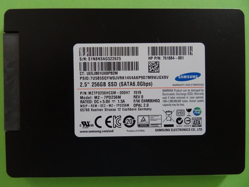 Samsung SSD 256GB (Gebraucht) in Bern für CHF 32 – mit Lieferung auf ...
