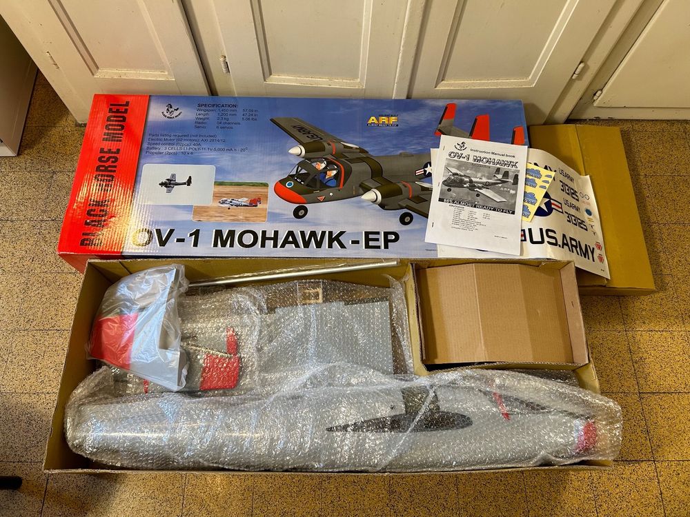Avion RC Black Horse Model OV-1 MOHAWK-EP (Gebraucht) in Geneve für CHF ...