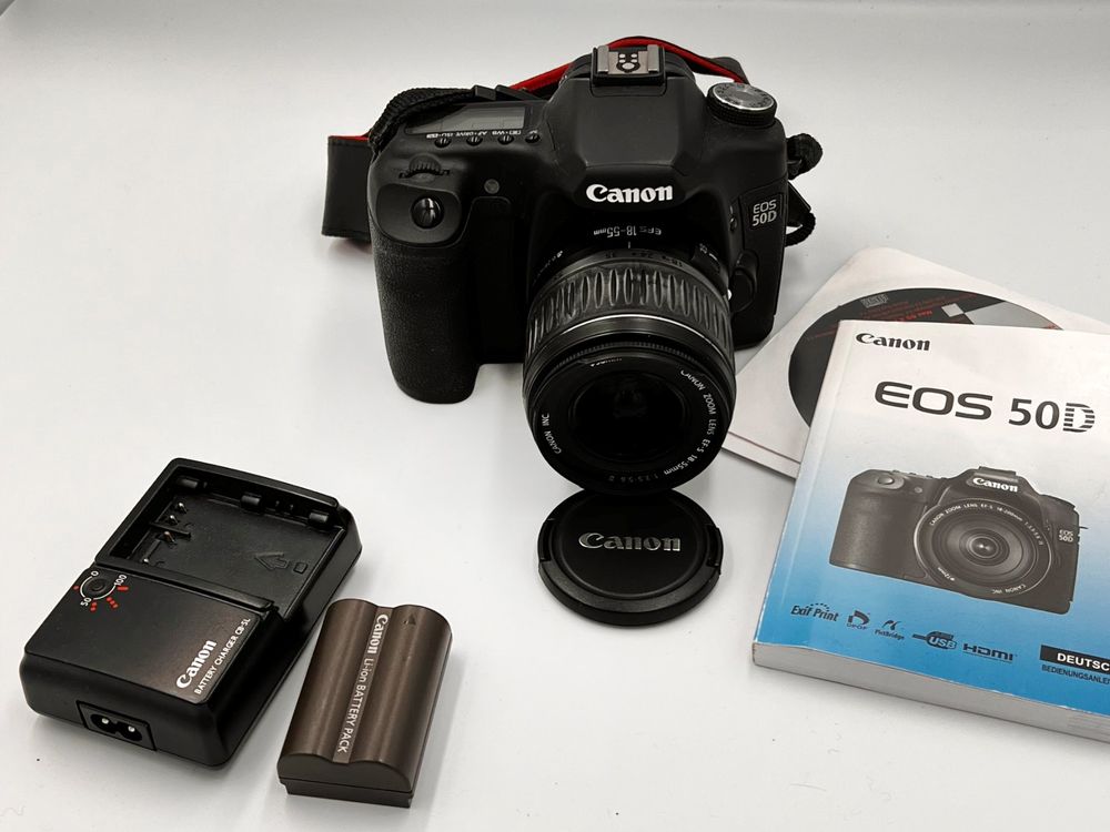 Canon EOS 50D EFs 18-55 mit original Zubehör | Kaufen auf Ricardo