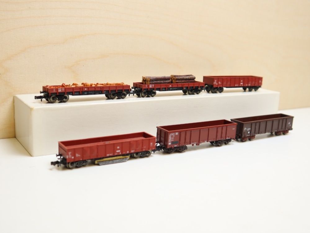 ROCO / Fleischmann 6 x grosse Güterwagen - Spur N | Kaufen auf Ricardo