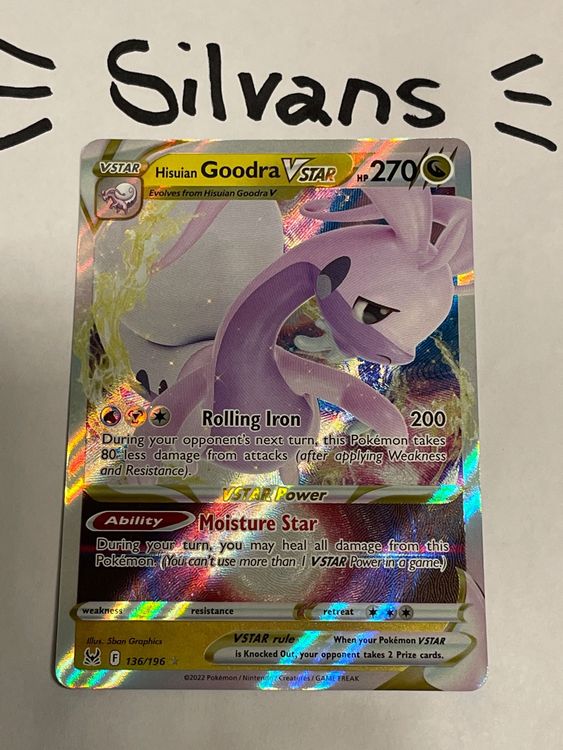 Goodra Vstar Full Art Lost Origin Verlorener Ursprung EN (Neu (gemäss ...