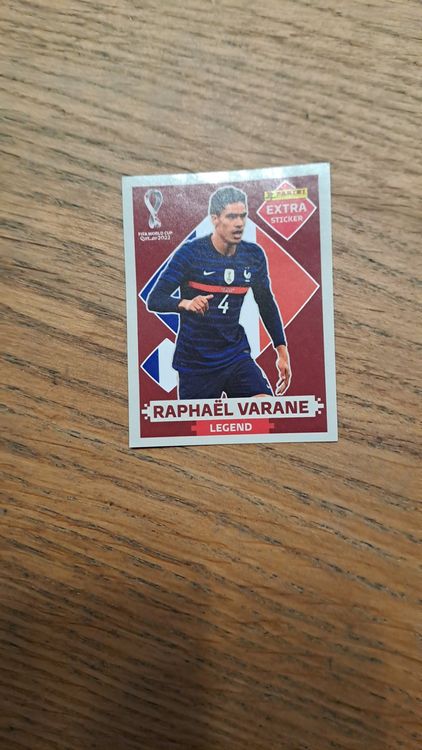 Panini Extra Sticker Legend - Raphael Varane - Katar 2022 | Kaufen auf Ricardo