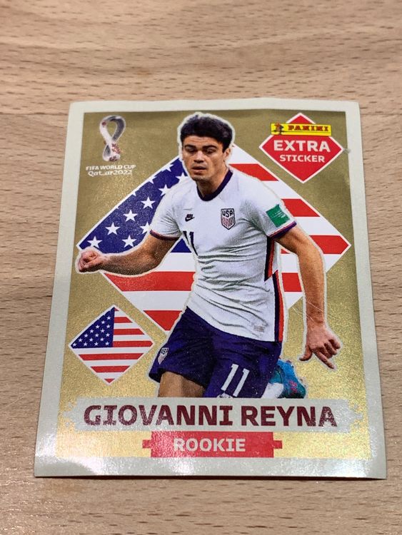 Panini Extra Sticker Gold Giovanni Reyna (Neu (gemäss Beschreibung)) in ...