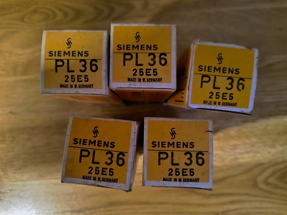 5 Stck Siemens Röhren PL36 25E5 siehe Fotos | Kaufen auf Ricardo