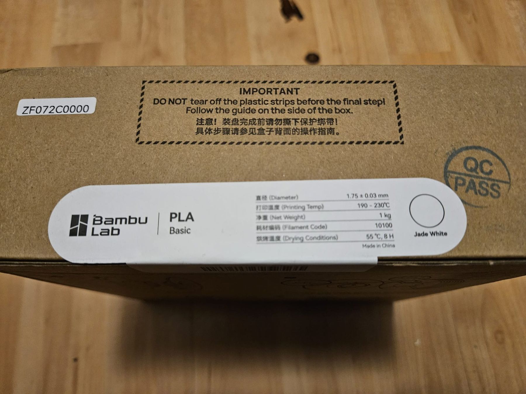 4x Bambu Lab PLA Basic (Weiss, Gelb, Cyan & Magenta) (Neu und ...