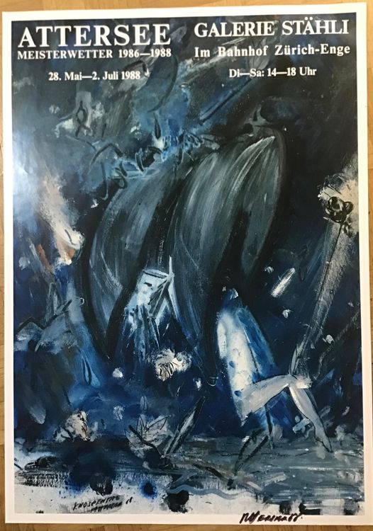 Christian Ludwig ATTERSEE (1940) Plakat Handsigniert (Gebraucht) in Root für CHF 15 – mit ...