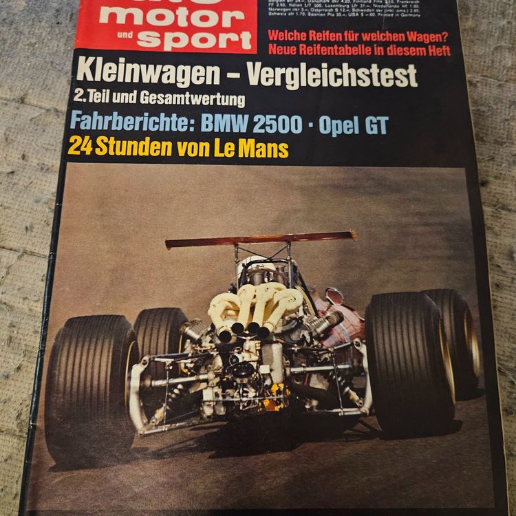 AMS /68 BMW 2500 Opel GT Mini Dyane Fiat 850 R4 Honda 360 xx (Gebraucht ...