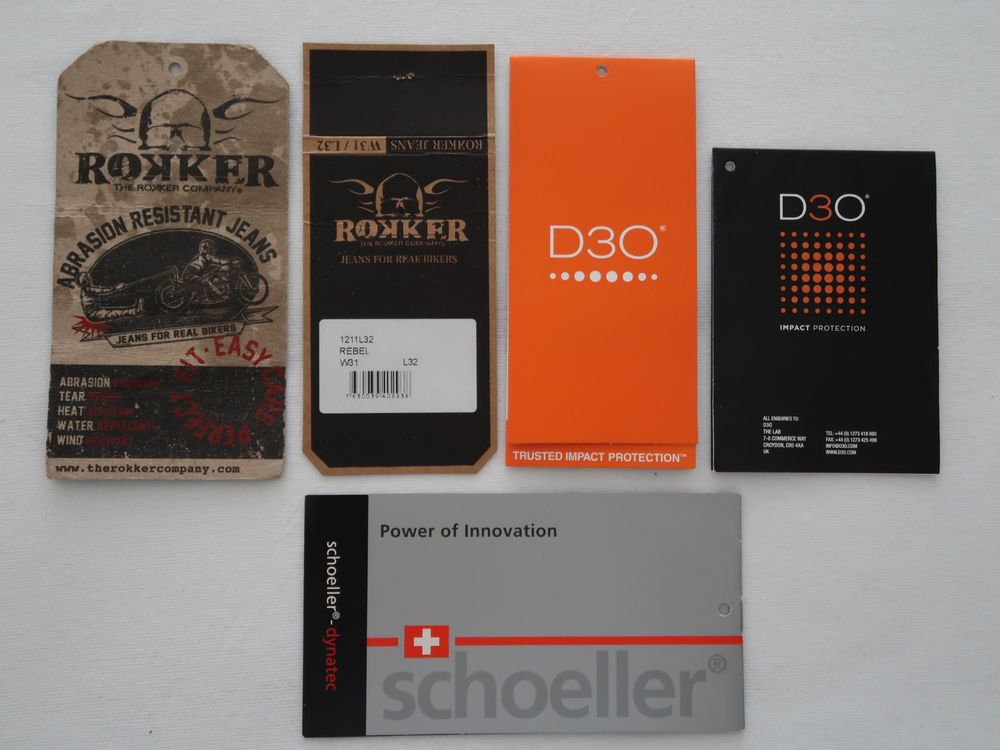 Rokker Motorradjeans mit Kevlareinlage und vier Protektoren (Gebraucht ...