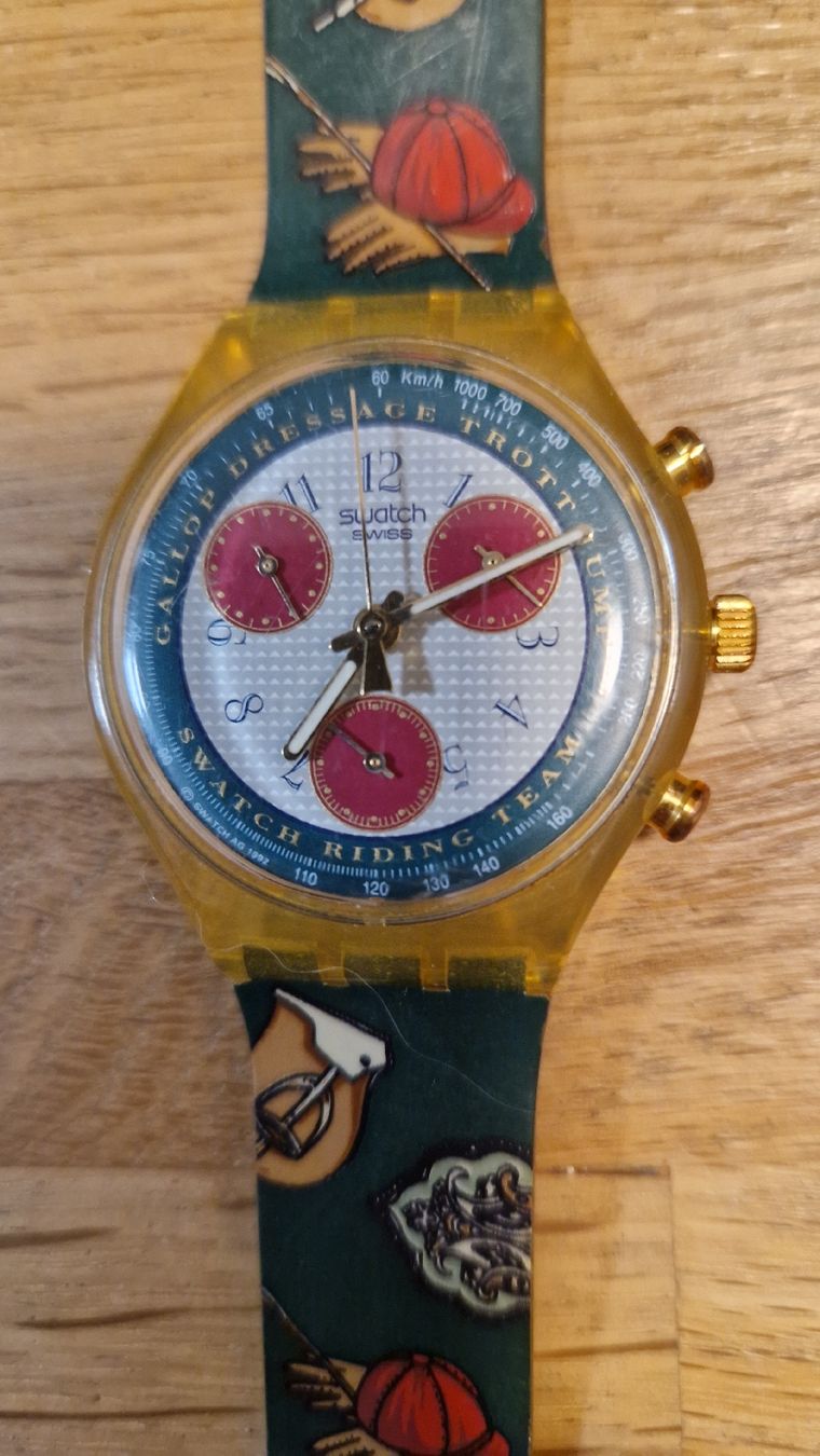 Swatch Riding Team Uhr, Chronograph, Top Zustand! (Defekt) in Birr für ...