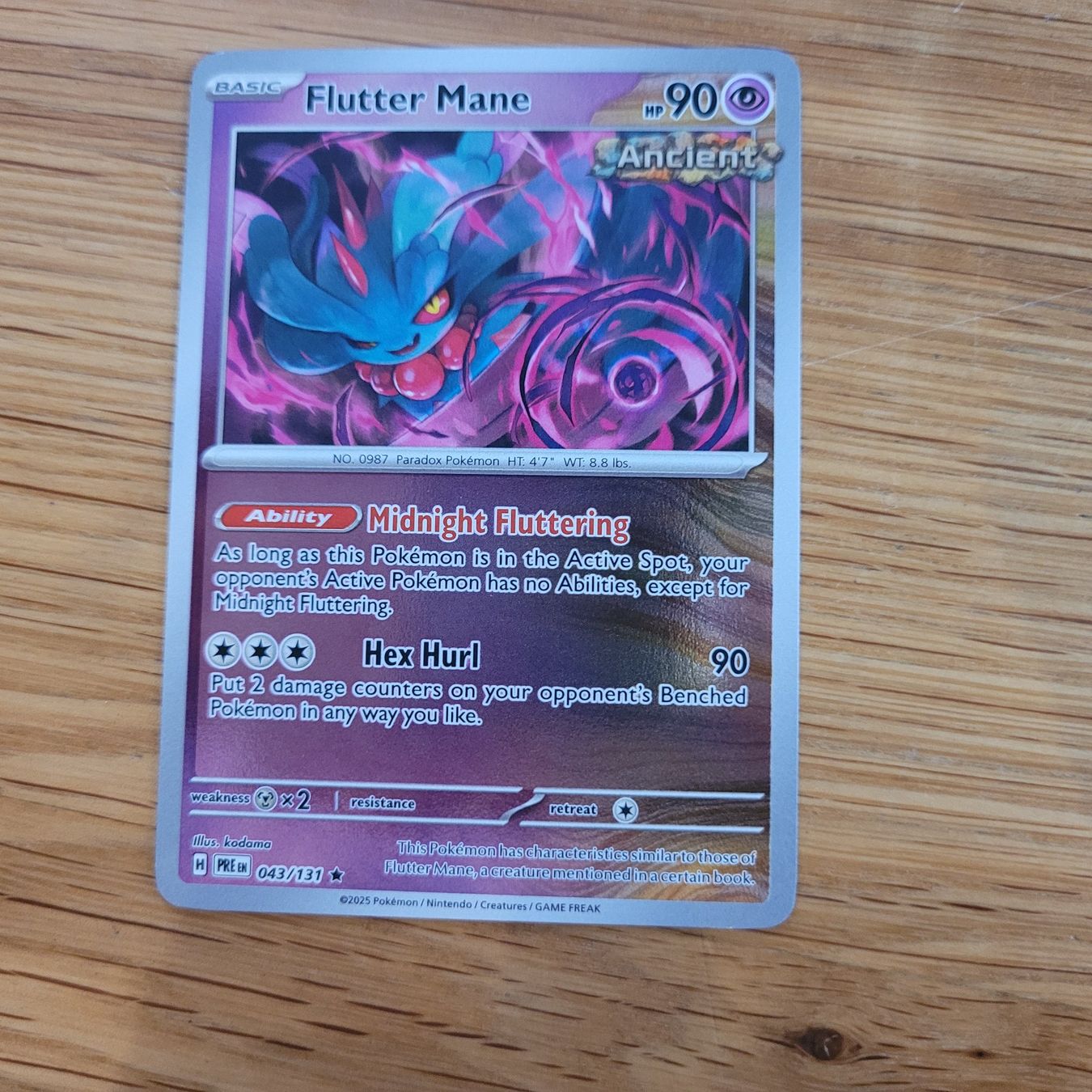 Carte Pokémon Basic Flutter Mane Ancient 2025 (Gebraucht) in Biel ...