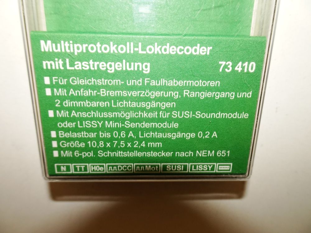 Uhlenbrock Multiprotokoll Lokdecoder Lastregelung 73410 | Kaufen auf Ricardo