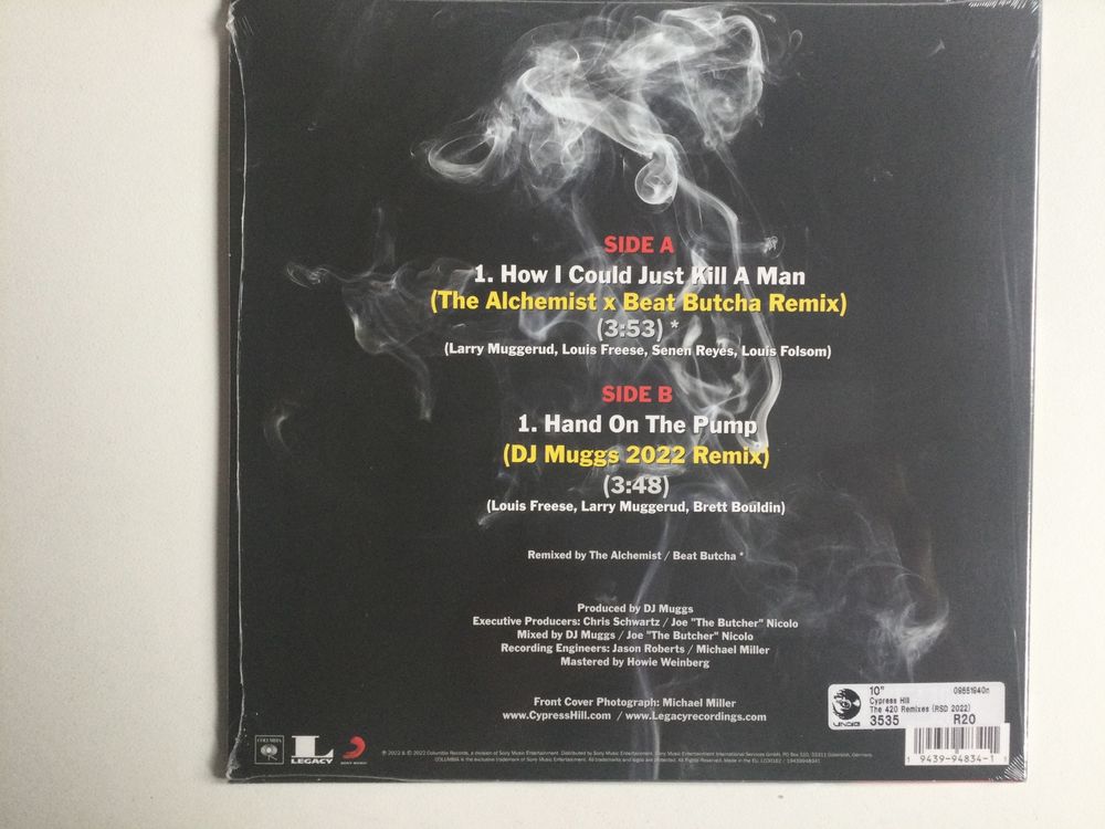 Cypress Hill 10’ LP - 420 Remixes, Record Store Day (Sealed) (Gebraucht) in Gutenswil für CHF 30 ...