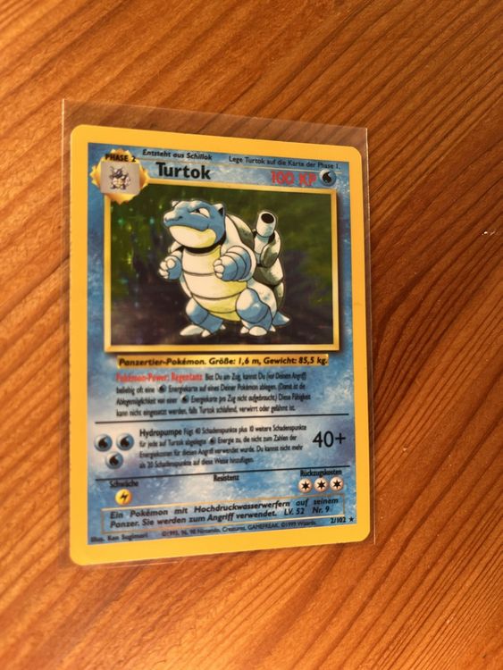Pokemonkarte Turtok, Holo, Base Set (Gebraucht) in Männedorf für CHF ...
